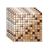 Glass Floor and Wall Tile Contemporary Square Shape Mosaic Tile - Clearhalo