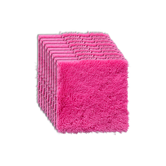 Modern Carpet Tiles Interlocking Color Block Shag Carpet Tiles - Clearhalo