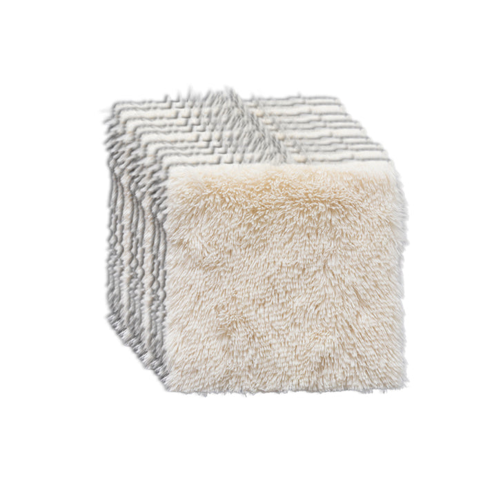 Modern Carpet Tiles Interlocking Color Block Shag Carpet Tiles - Clearhalo