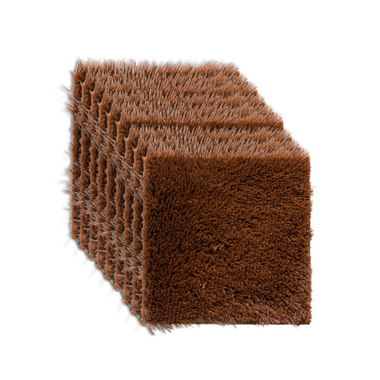 Modern Carpet Tiles Interlocking Color Block Shag Carpet Tiles - Clearhalo