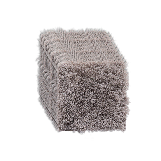 Modern Carpet Tiles Interlocking Color Block Shag Carpet Tiles - Clearhalo