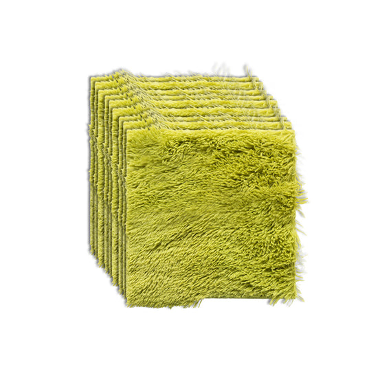 Modern Carpet Tiles Interlocking Color Block Shag Carpet Tiles - Clearhalo