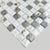 Glass Mosaic Tile Square Shape Wall Tile with Fade Resistant - Clearhalo