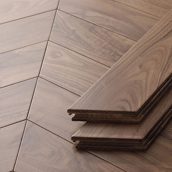 Traditional Wood Floor Planks Solid Wood Click-Locking Wood Tile Set ...