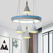 Acrylic Conical LED Cluster Pendant Light Modernism 4-Head Suspension ...