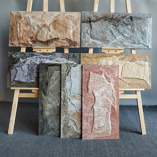 Modern Style Waterproof Wall Tile Stacked Stone Straight Edge Wall Tile ...