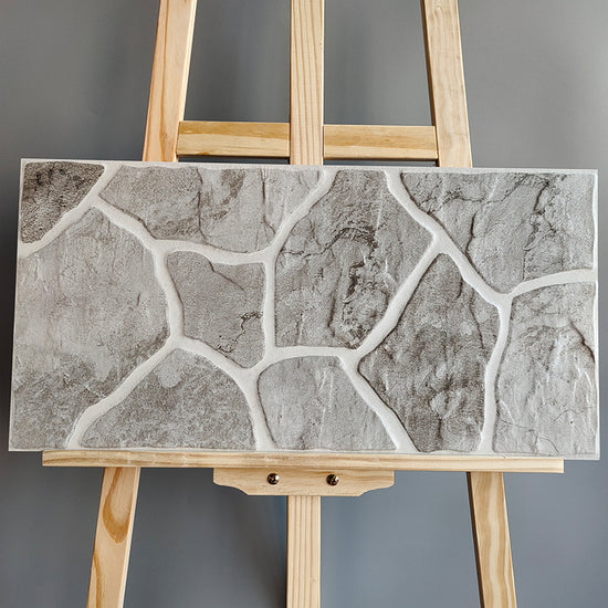 Modern Style Waterproof Wall Tile Stacked Stone Texture Straight Edge ...