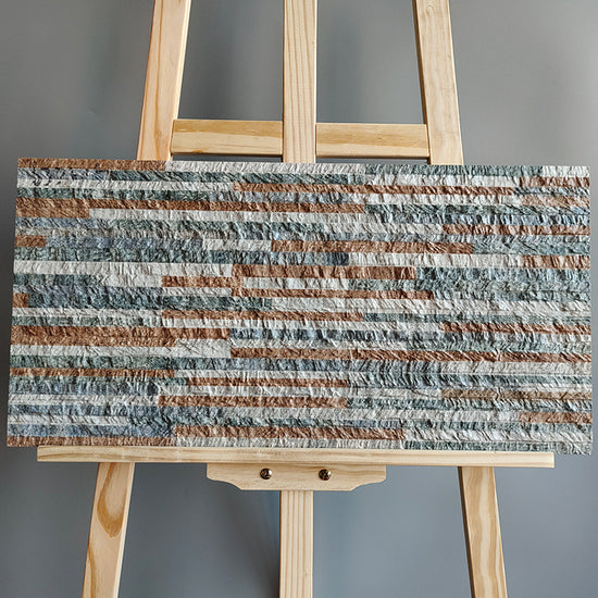 Modern Style Wall Tile Stacked Stone Texture Straight Edge Waterproof ...
