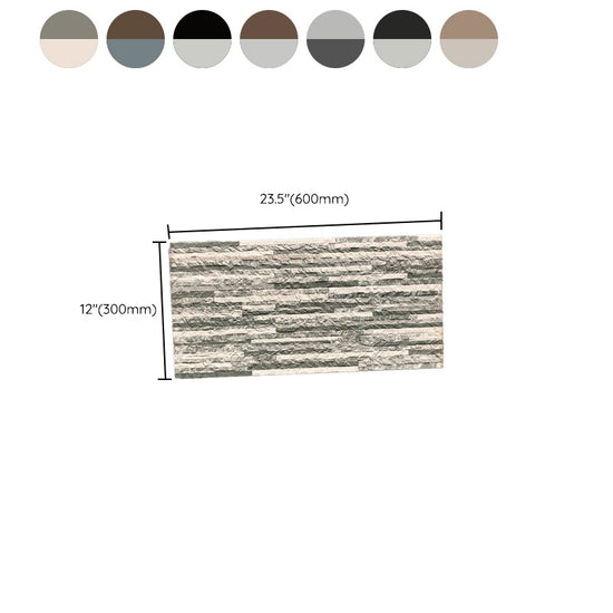 Modern Style Wall Tile Stacked Stone Texture Straight Edge Waterproof ...