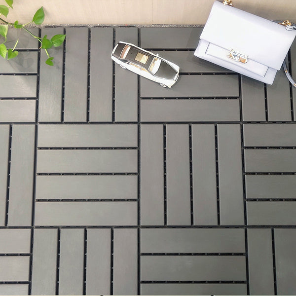 4-Slat 12" X 12" PVC Floor Tiles Interlocking Installation Floor Board ...