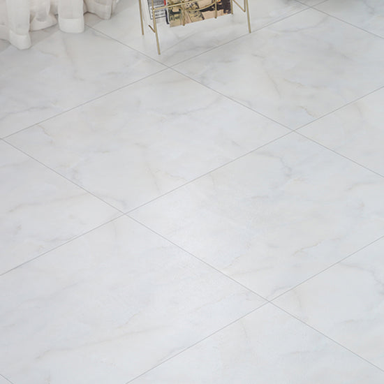 Peel and Stick PVC Flooring Smooth Marble Look Fireproof Vinyl Flooring ...