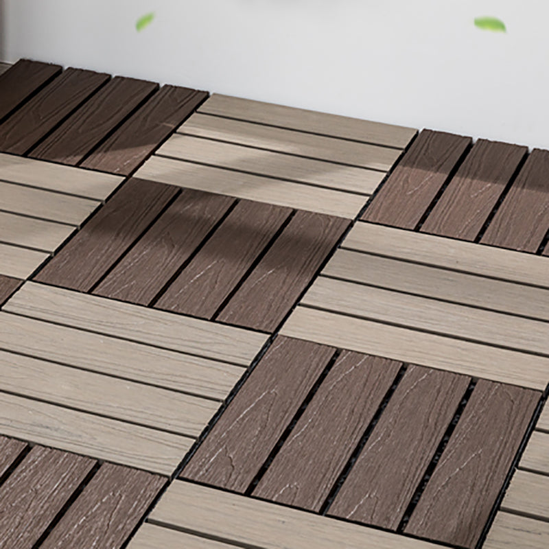 Outdoor Floor Board Stripe Composite Waterproof Square Deck Plank ...