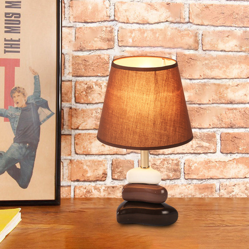 Ceramics 3-Triangle Night Lighting Modernist 1 Light Table Lamp in ...