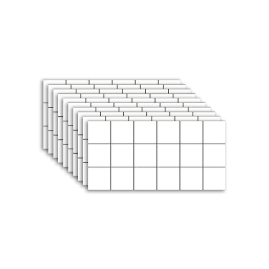 Rectangular Water-resistant Tile PVC Singular Peel & Stick Tile for ...