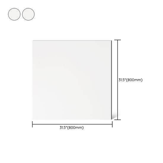 Square Ceramic Straight Edge Singular Tile No Pattern Bathroom Floor ...