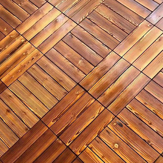 Wood Deck/Patio Flooring Tiles Snapping Installation Floor Board Tiles ...