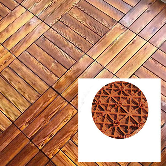 Wood Deck/Patio Flooring Tiles Snapping Installation Floor Board Tiles ...