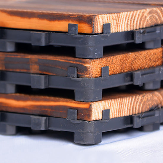 Wood Deck/Patio Flooring Tiles Snapping Installation Floor Board Tiles ...