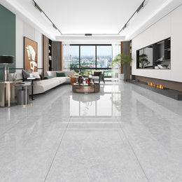 Rectangle Matte Singular Tile Marble Light Gray Tile for Home Decor ...