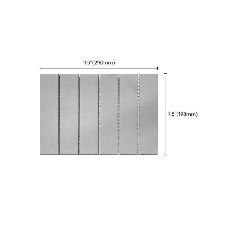Grid Mosaic Sheet Wall Mixed Material Square Glazed Pressed Floor Tile ...