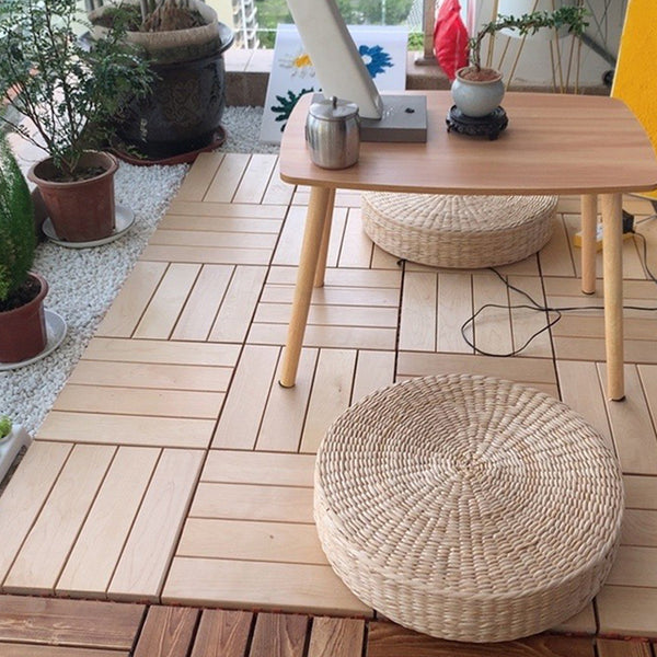 12" X 12" Square Wood Flooring Click-Locking Pine Wood Flooring Tiles ...
