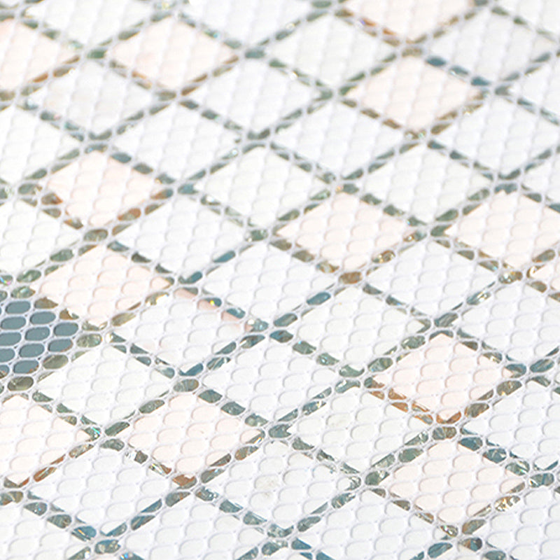 Contemporary Mosaic Tile Glass & Natural Stone Mosaic Tile with Square ...