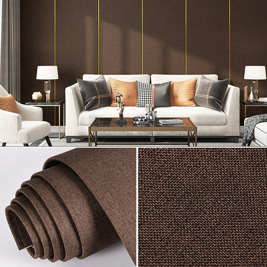Modern Flax Paneling Wall Interior Wear Resistant Thicken Plank - Clearhalo