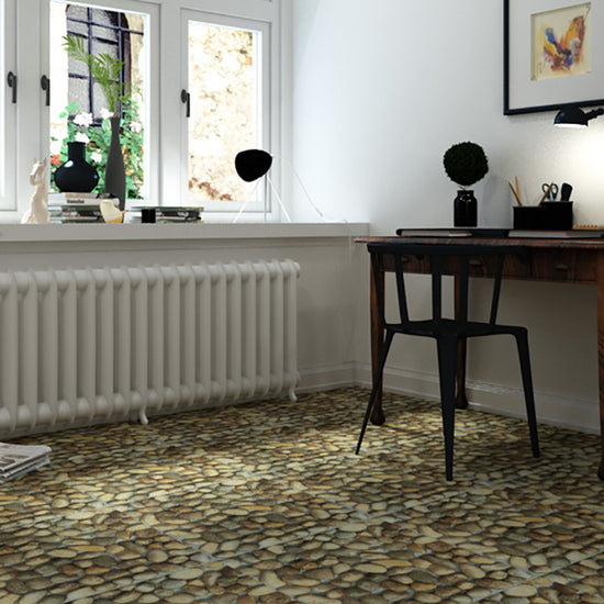 Modern Stone Look Plastic Floor Water Resistant Square Edge Floor Tiles ...