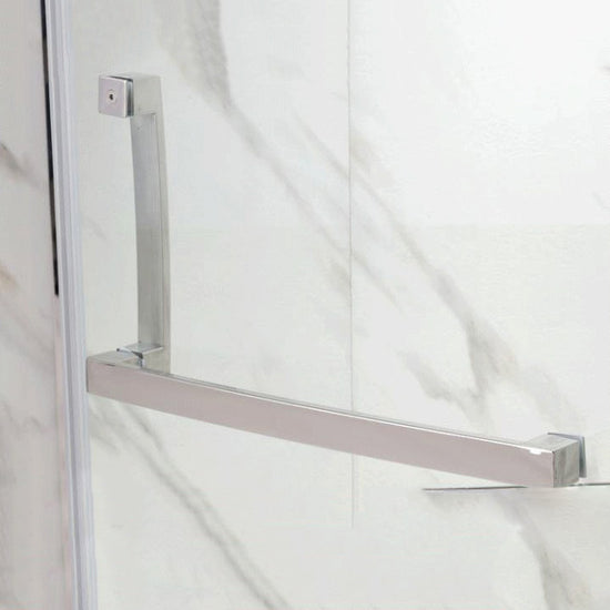 Pivot Stainless Steel Shower Enclosure Neo-Angle Clear Shower Stall ...