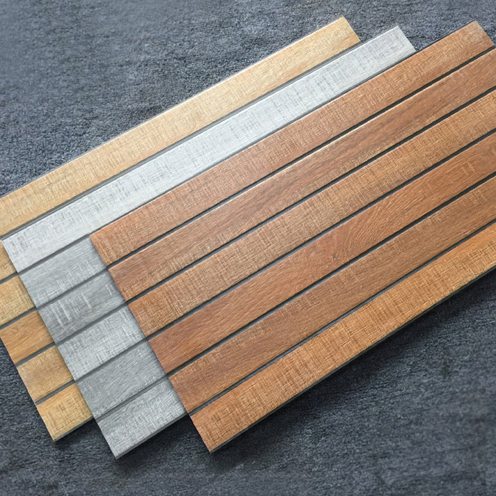 Outdoor Snapping Deck Tiles Striped Composite Wooden Deck Tiles - Clearhalo