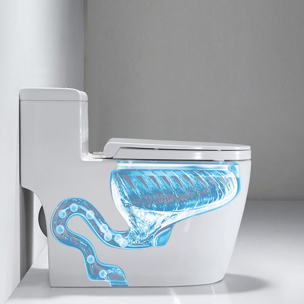 All In One Modern Urine Toilet Floor Mounted Porcelain Siphon Jet ...