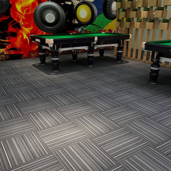 Modern Carpet Tiles Multi Level Loop Glue Down Non-Skid Carpet Tile for ...