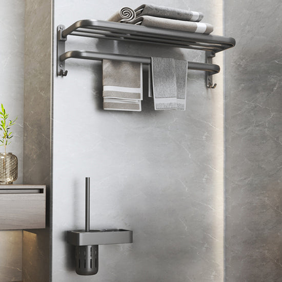 Modern Bathroom Accessories Hardware Set Grey Metal Bathroom Accessory ...