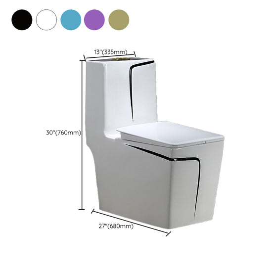Floor Mounted Porcelain Urine Toilet Traditional Siphon Jet Flush ...