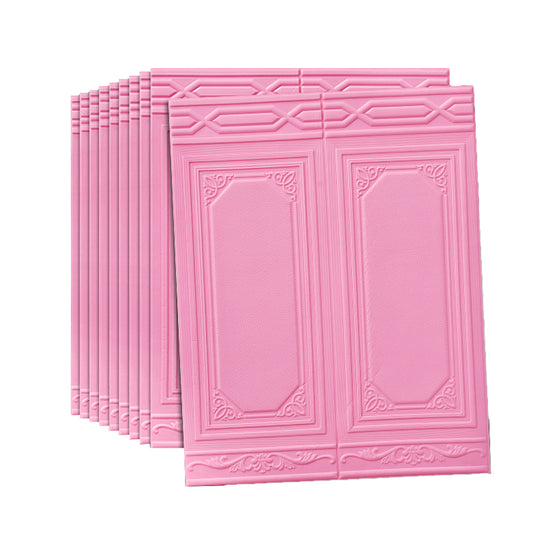 Modern Wall Paneling 3D Plastic Wall Paneling with Waterproof - Clearhalo