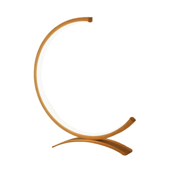 C-Shape Nightstand Lamps Modernist Acrylic Black/Gold LED Desk Light ...