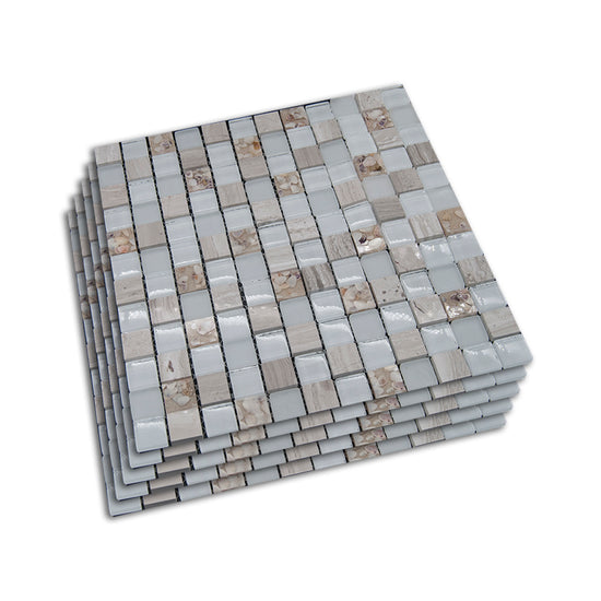 Modern Mosaic Tile Glass Brick Look Wall & Floor Tile with Square Shape ...