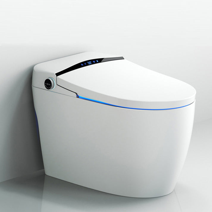 Contemporary Siphon Jet Flush Toilet Heated Seat Included Toilet Bowl ...