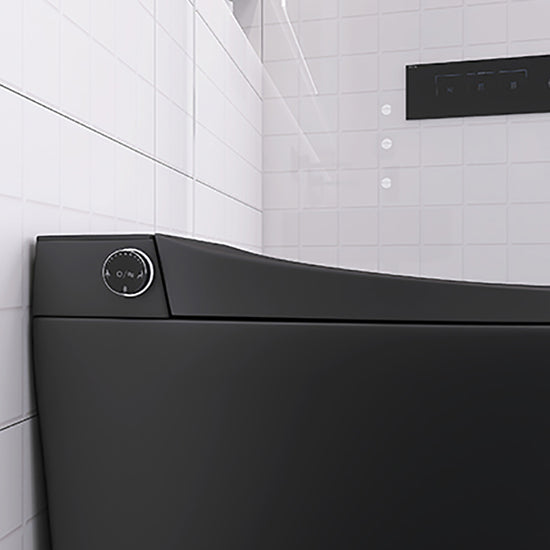 Smart Toilet Antimicrobial Foot Sensor Elongated Wall Hung Toilet Set ...
