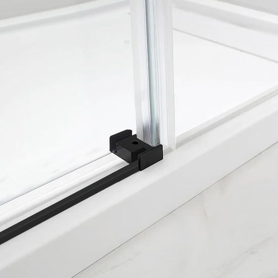 Transparent Pivot Shower Bath Door Tempered Semi-Frameless Shower Doors ...