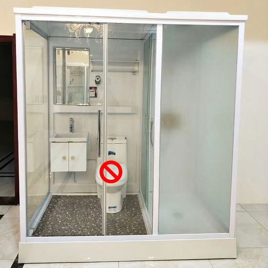 Single Sliding Rectangle Shower Kit Tempered Framed Shower Stall ...