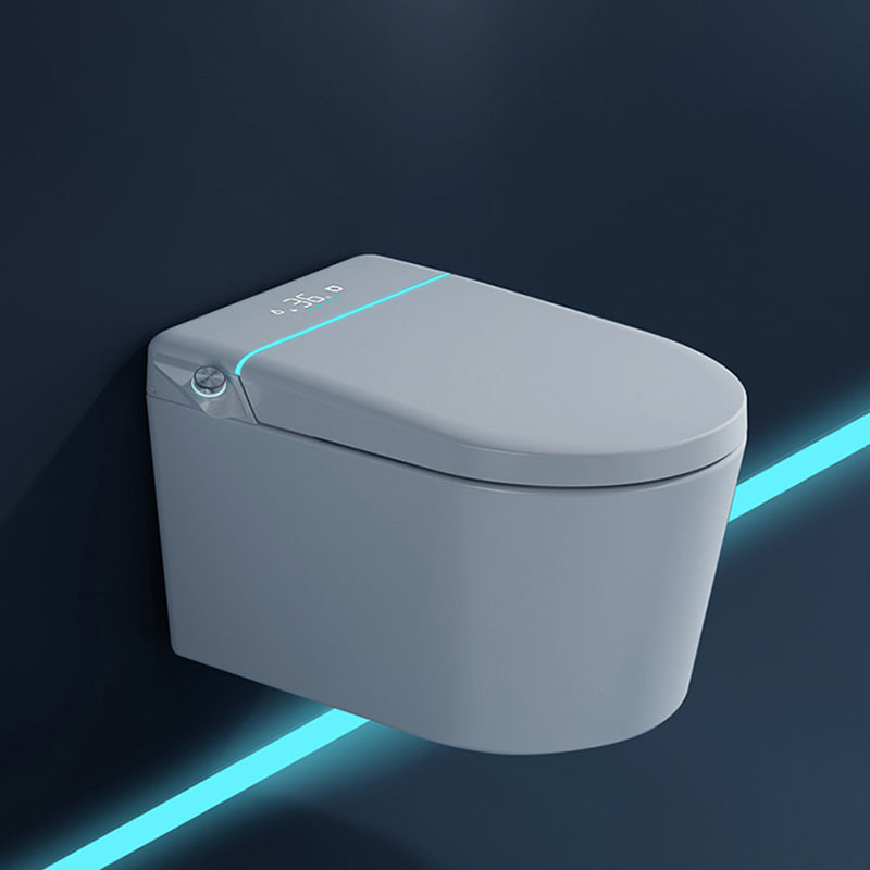 Contemporary Wall Mounted Bidet Foot Sensor White Temperature Control ...