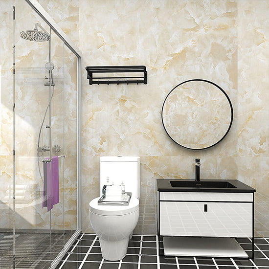 Modern Peel and Stick Tiles PVC Rectangular Peel and Stick Wall Tile ...