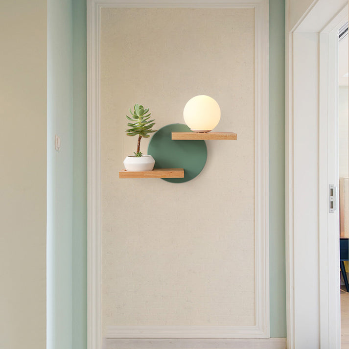 Beige Small House Wall Light 1 Light Lovely Wooden Sconce Light with ...
