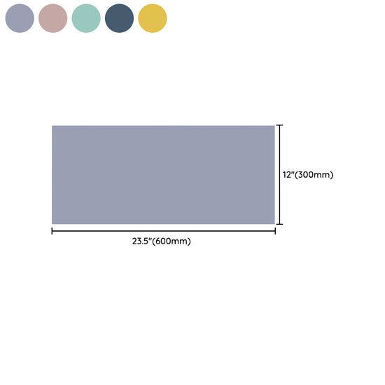 Modern Style Rectangle Floor Tile Pure Color Scratch Resistant Straight ...