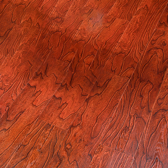 Red Wood Laminate Flooring Scratch Resistance Matte Laminate Plank ...