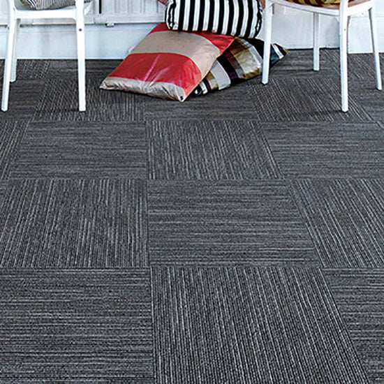 Modern Carpet Tile Loose Lay Non-Skid Fade Resistant Carpet Floor Tile ...