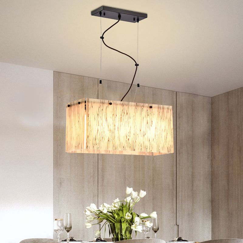 Rectangular Shade Island Lighting Rectangular Shade Island Chandelier