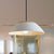 1 Bulb Restaurant Drop Pendant Light Modernist White/Black Ceiling Hang ...