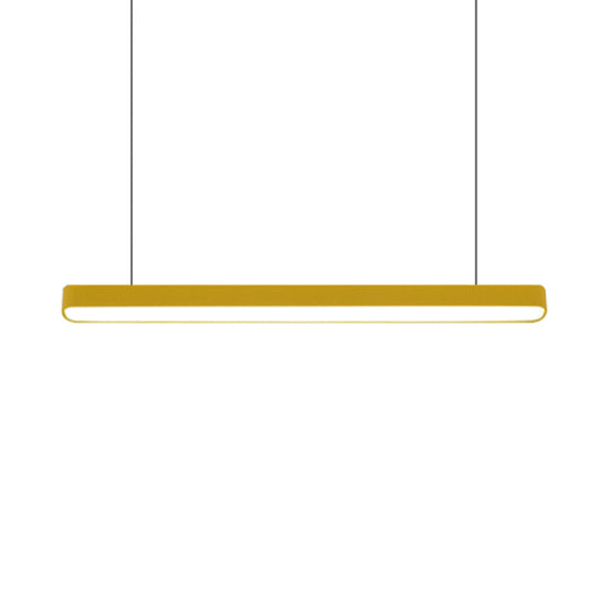Tubular Hanging Lamp Contemporary Metal Led Red/Blue/Yellow Ceiling ...